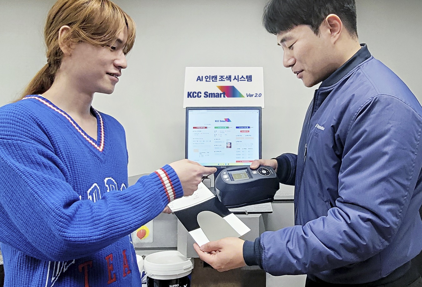 국내 최초 AI인캔(In-Can) 조색 시스템 KCC Smart 2.0 상용화 KCC WORLD 웹진